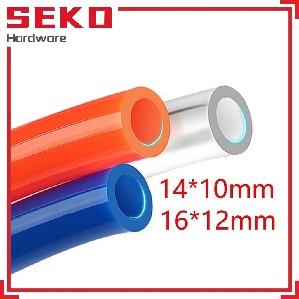 Pneumatic Pipe Tube Hair Hose Diameter 16mm 14mm Pu Gas 1 Meter 16x12mm ...