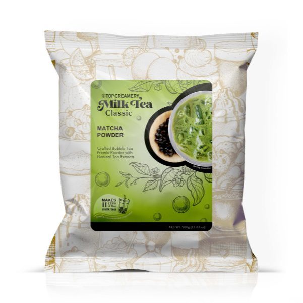 Top Creamery Matcha Milktea Powder 500g | Shopee Philippines