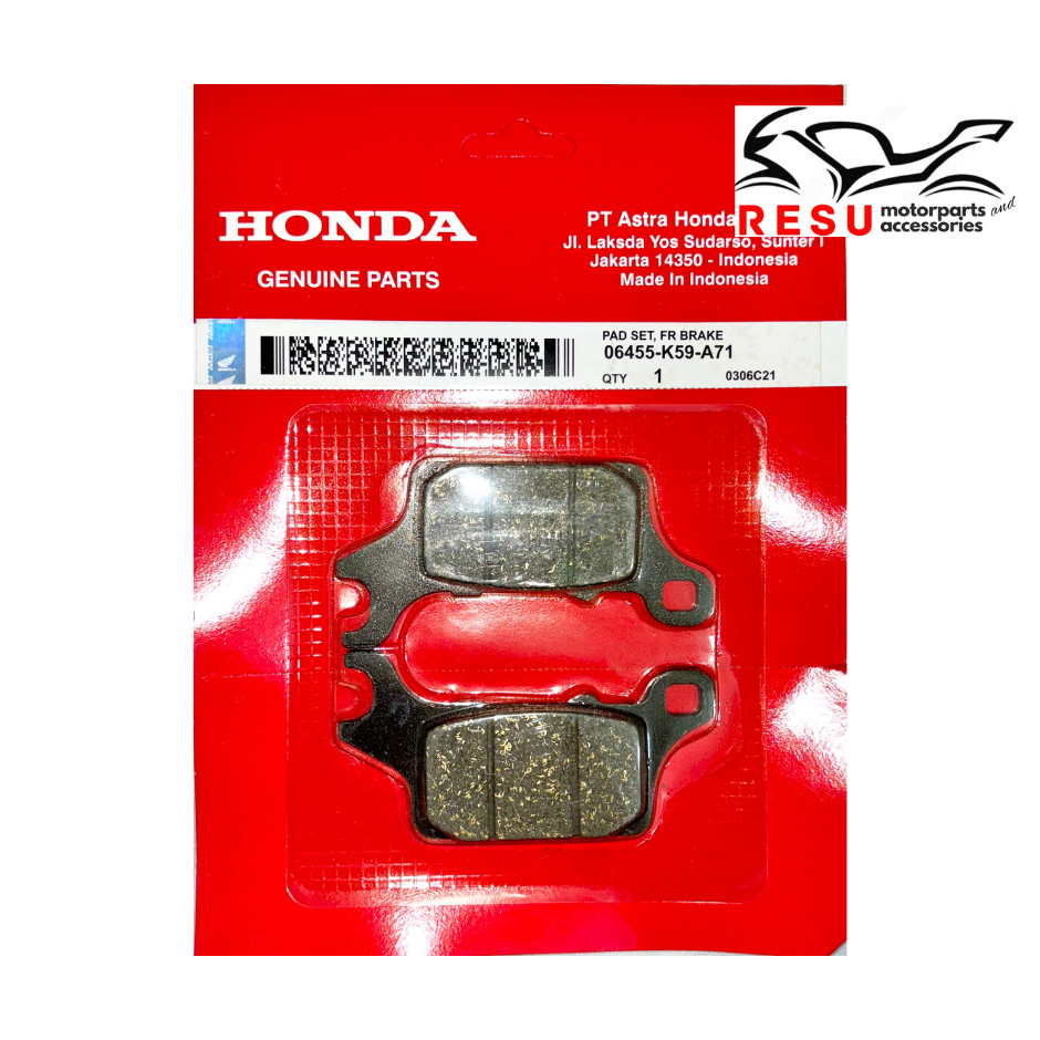 Honda Genuine Brake Pad for Honda Click V2 & Honda Genio | Shopee ...