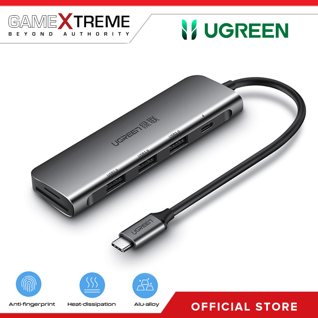 UGREEN USB-C 6-IN-1 Multifunctional Adapter Space Gray CM195/70411 | Shopee Philippines