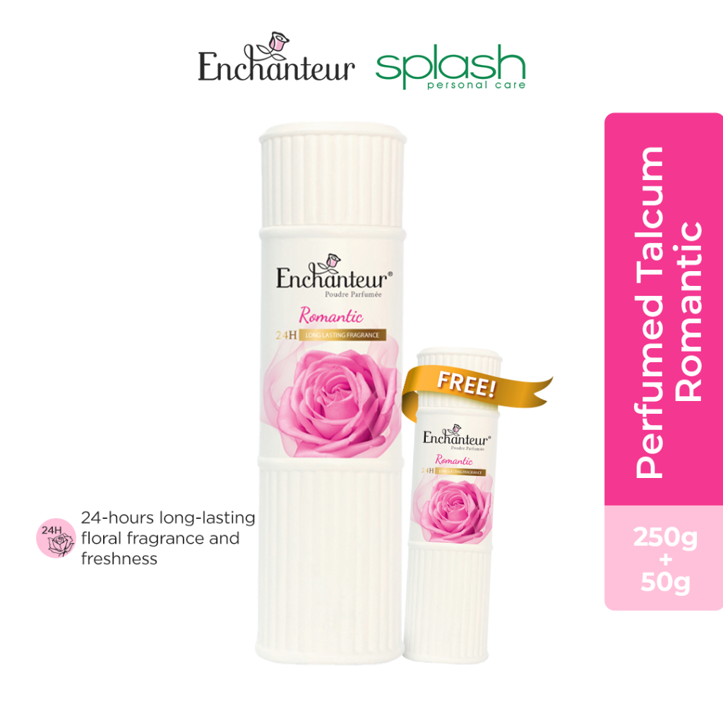 BUY 1 GET 1 ENCHANTEUR Perfumed Talcum Powder 250g + FREE 50g ...