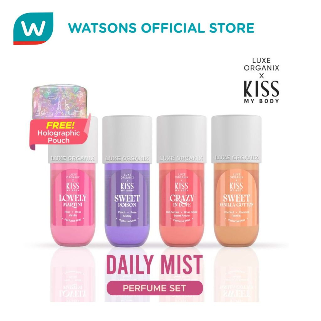 LUXE ORGANIX X Kiss My Body Daily Perfume Mist Collection | Shopee ...