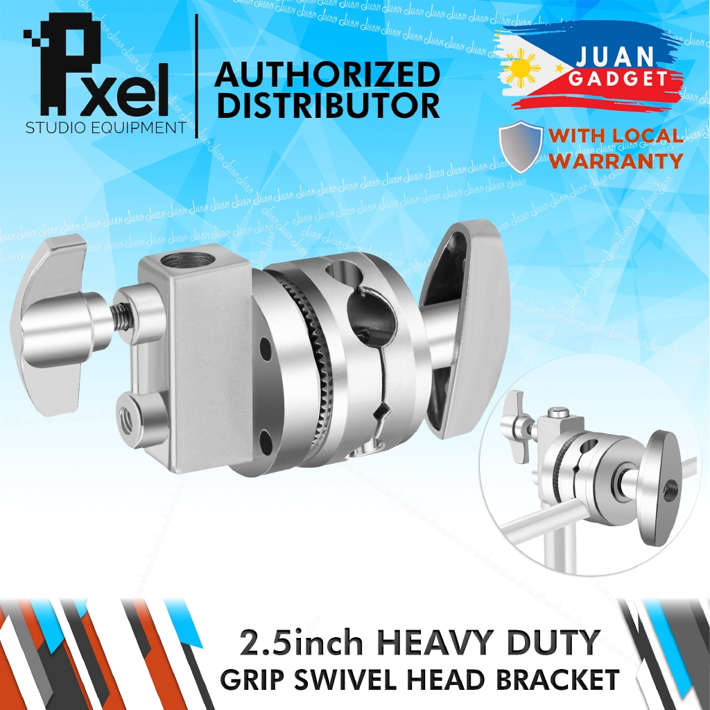 Pxel AA-BA3 Heavy Duty 2.5-inch Grip Head Swivel Head Holder Mounting ...