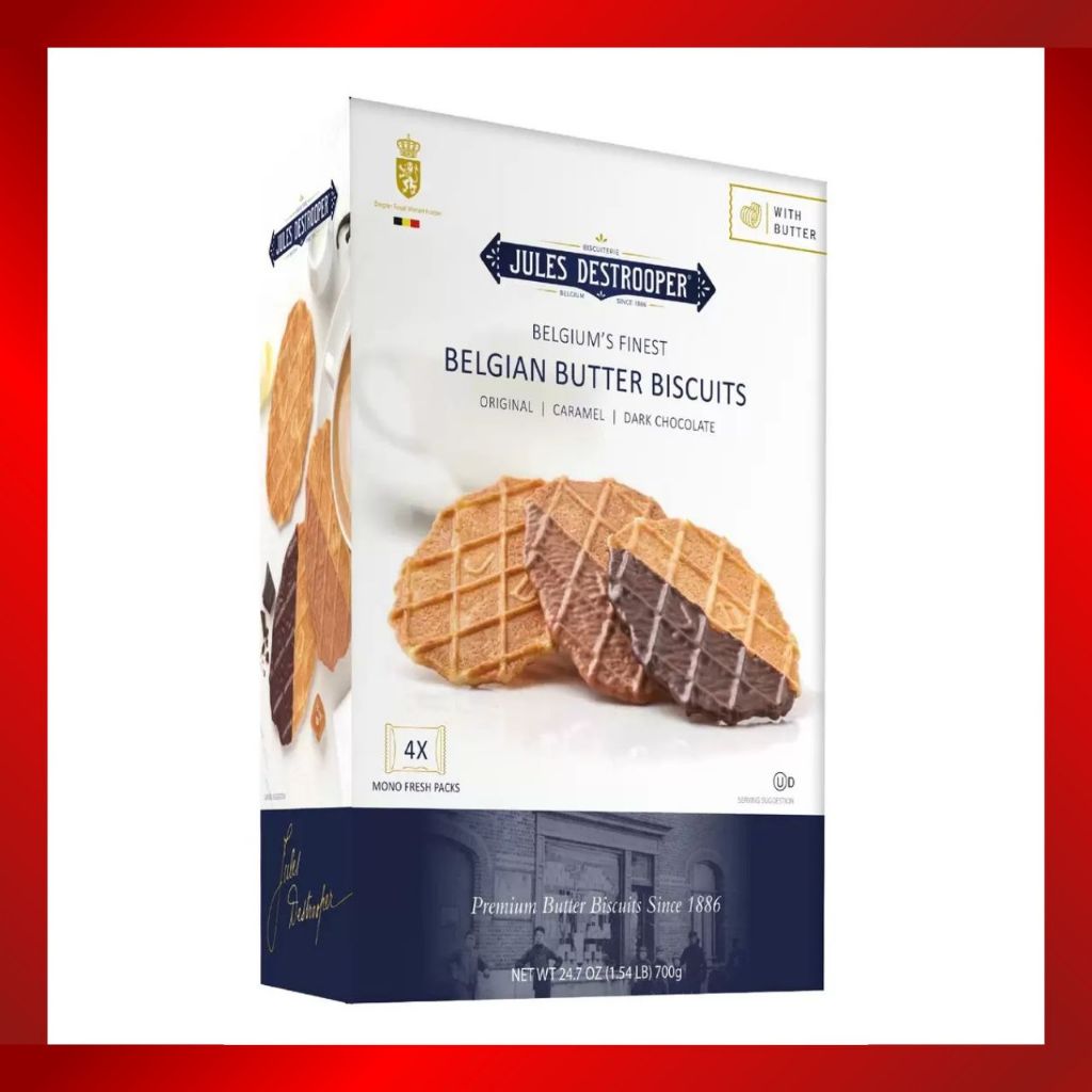 Jules Destrooper Belgian Butter Biscuits 3Flavor 700g | Shopee Philippines
