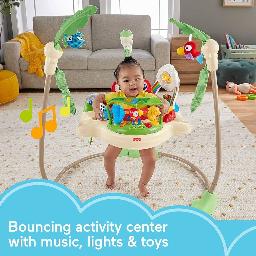 Jumperoo Baby Activity Center with Lights Sounds and Music, Interactive ...