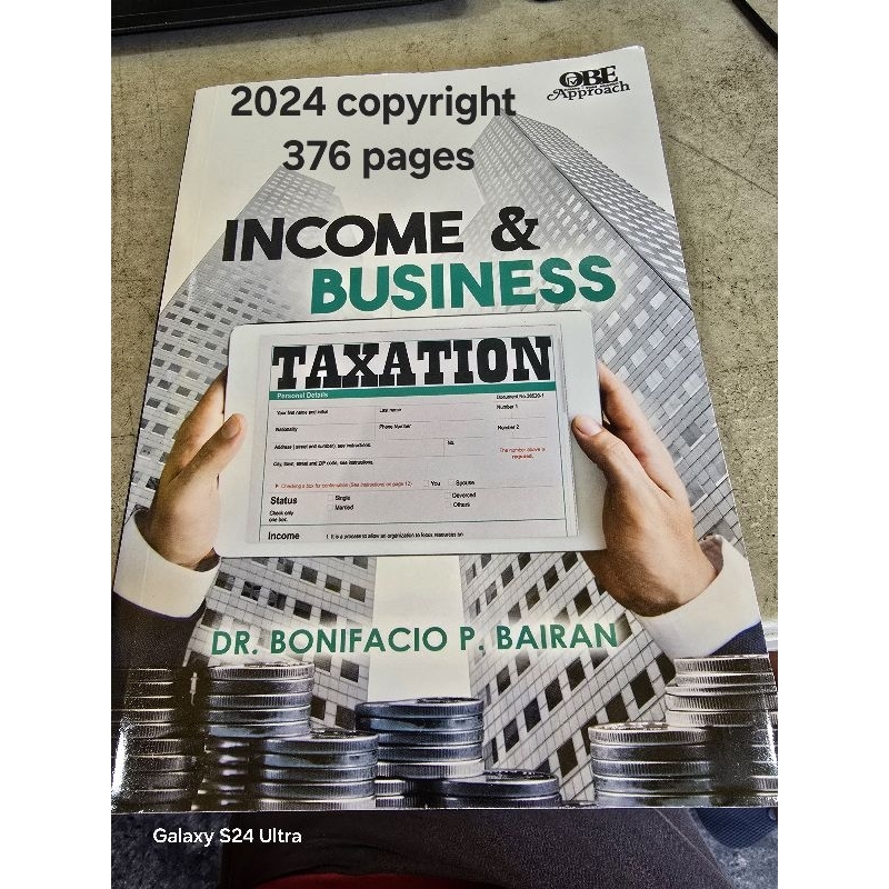 INCOME & BUSINESS TAXATION By. Dr. Bonifacio P. Bairan | Shopee Philippines