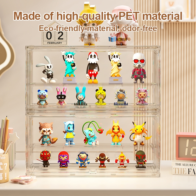 Popmart Storage Acrylic Display Case Boxes Transparent Organizer ...