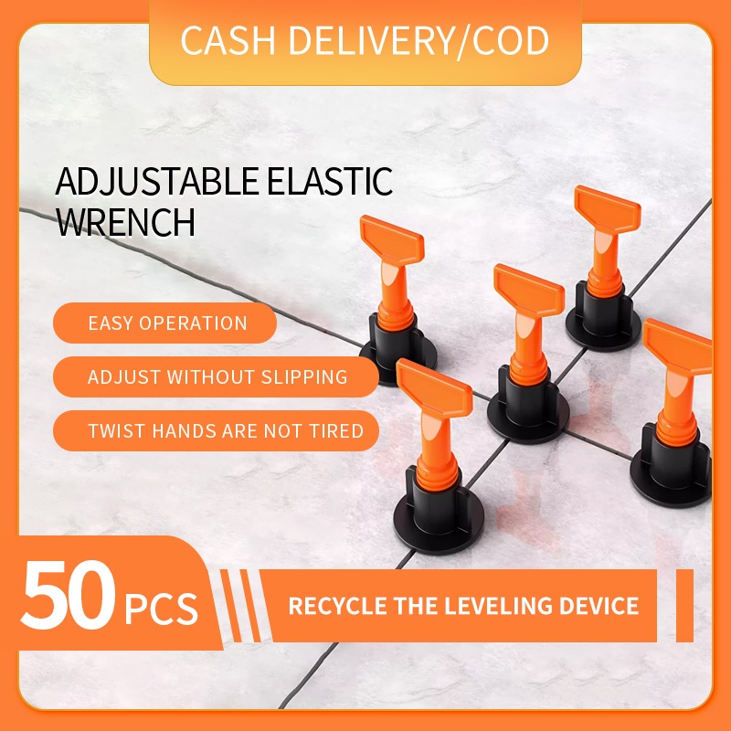 50Pcs Tile Leveling Wedges Spacers System | Crack-Free Tile ...