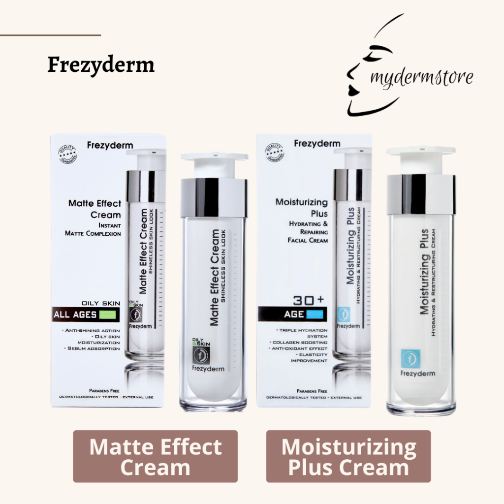 Frezyderm Matte Effect Cream 50ml | Moisturizing Plus Cream 50ml ...