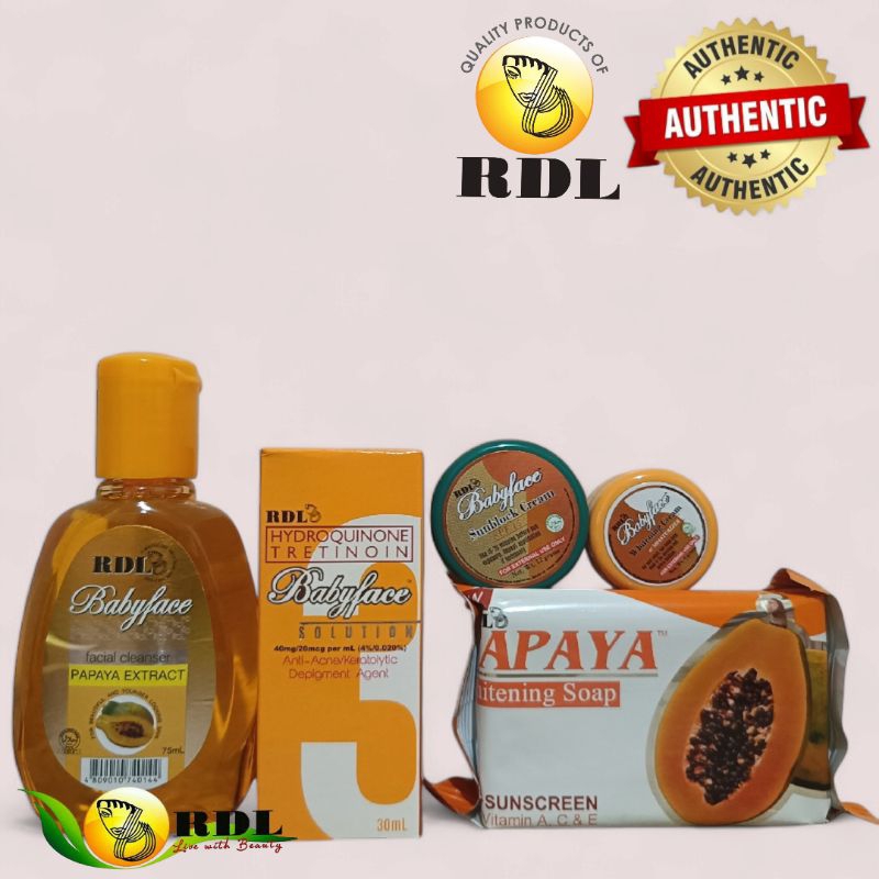 RDL PAPAYA Skin Care SET Budget Pack All Skin Types | Shopee Philippines