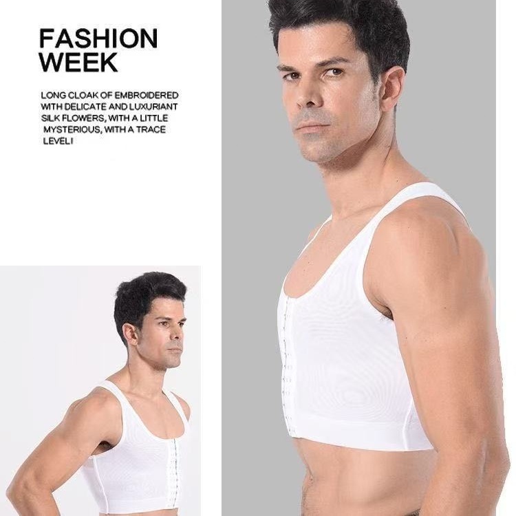 Men's chest shaping shirt and abdominal tightening corset for weight ...