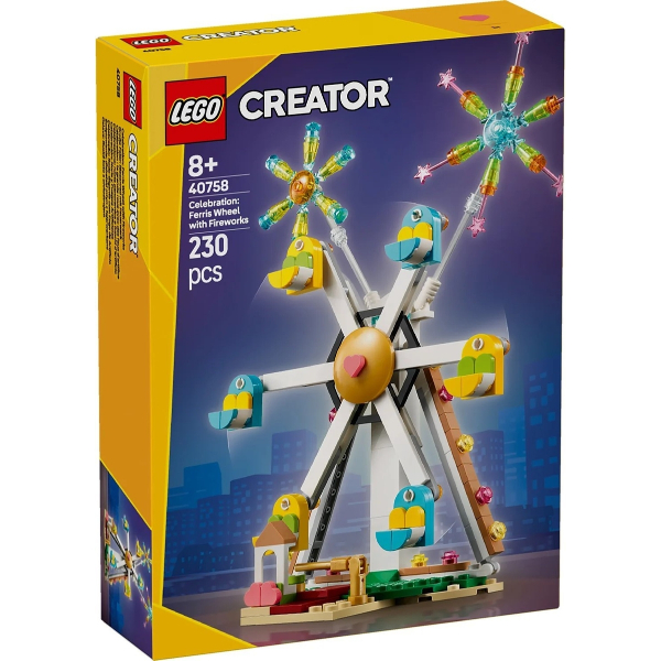 LEGO® Set: 40758 Celebration: Ferris Wheel with Fireworks | Shopee ...