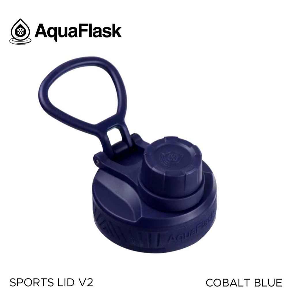 Aquaflask Cobalt Blue Lid V2 Cap Accessories (Fit for 18,22,32,40,64 oz ...