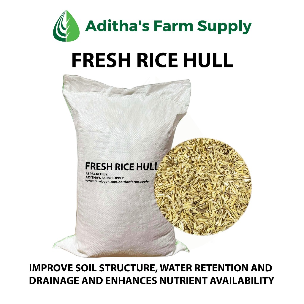 Aditha's Fresh Rice Hull / Ipa (Improves Soil Structure, Water ...