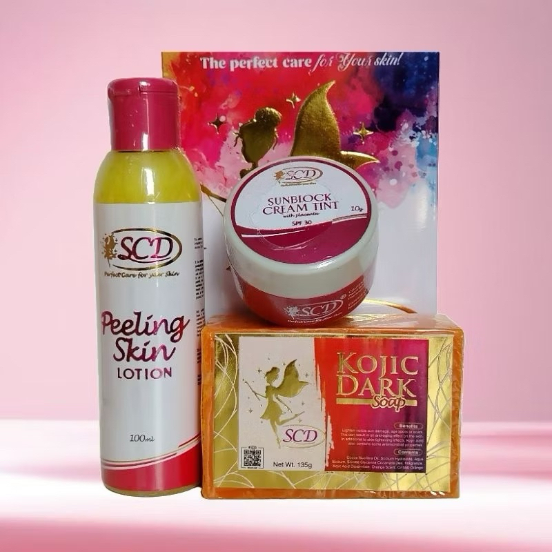 SCD PEELING SKIN LOTION SET BIG 100ML 3IN1 ORIGINAL | Shopee Philippines
