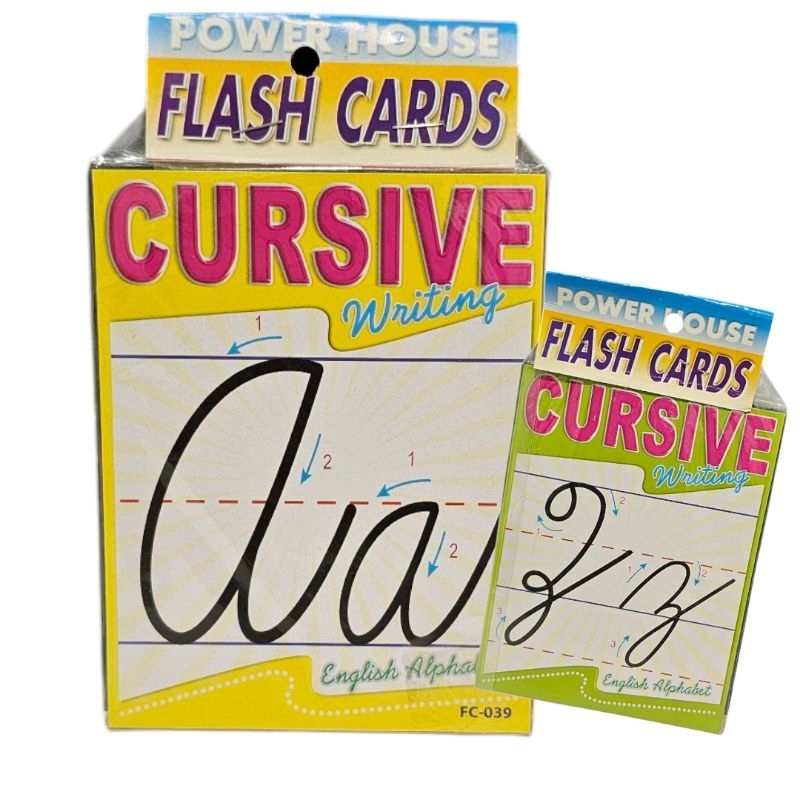 Cursive Alphabet Flash Cards 4.5"x5.5" | Shopee Philippines