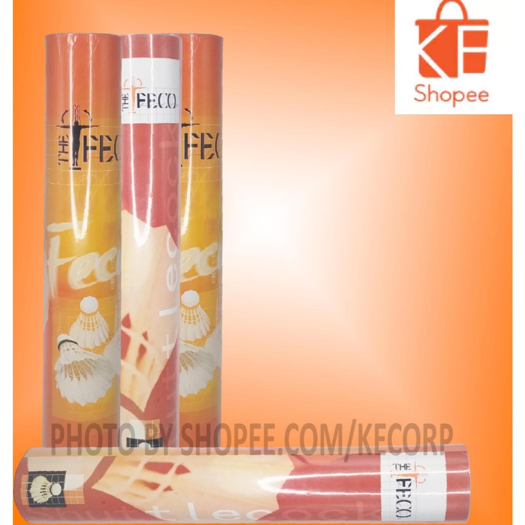 Feco Orange Badminton Shuttlecock Speed 77 SOLD PER TUBE KECORP_S1 ...