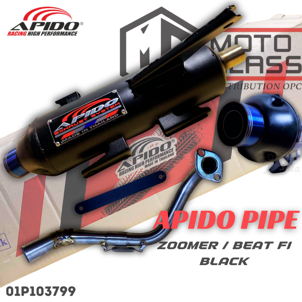 APIDO PIPE ZOOMER / BEAT FI BLACK | Shopee Philippines