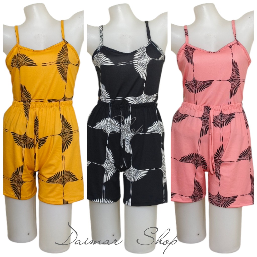 Terno Spaghetti & Short for Women | MEDIUM to LARGE/Pambahay/Spandex ...