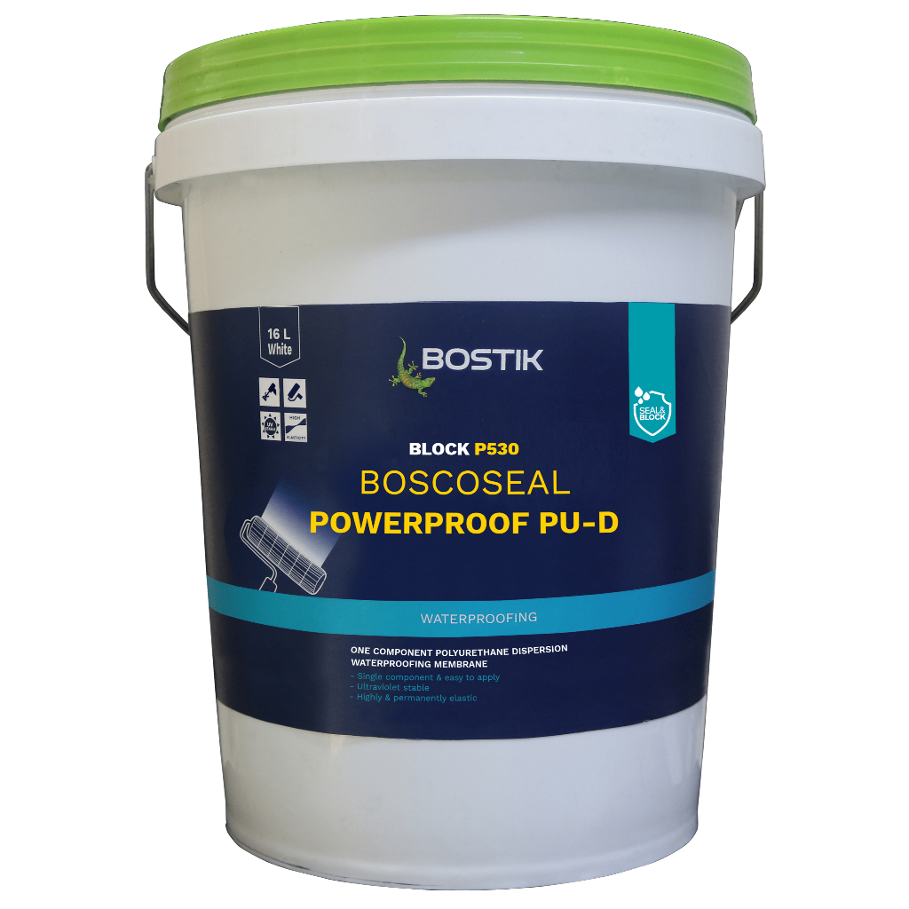 Bostik Block P530 Boscoseal Powerproof PU-D Waterproofing Mix 16 Liters ...
