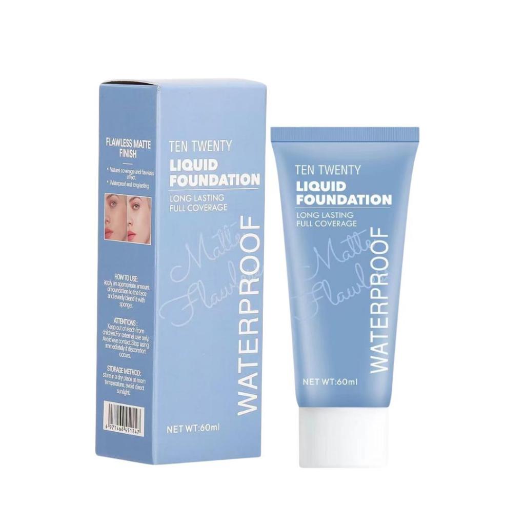Matte Flawless Waterproof Liquid Foundation Full Coverage Concealer for ...