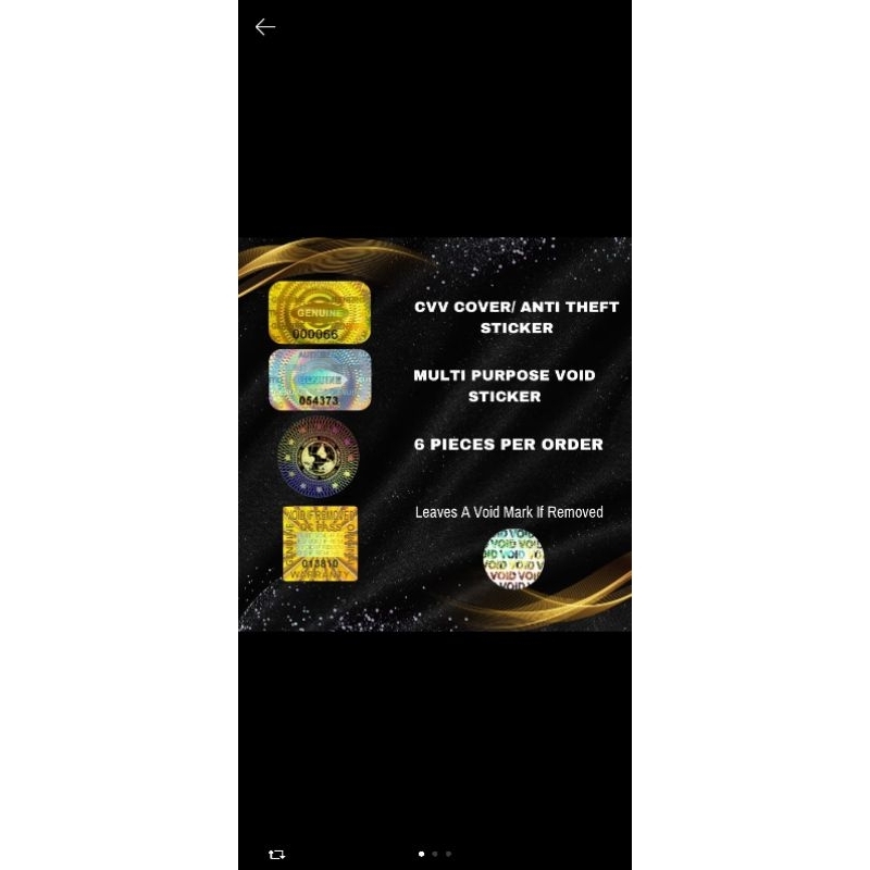 CVV/WARRANTY STICKER BULK ORDER 1000 PIECES | Shopee Philippines