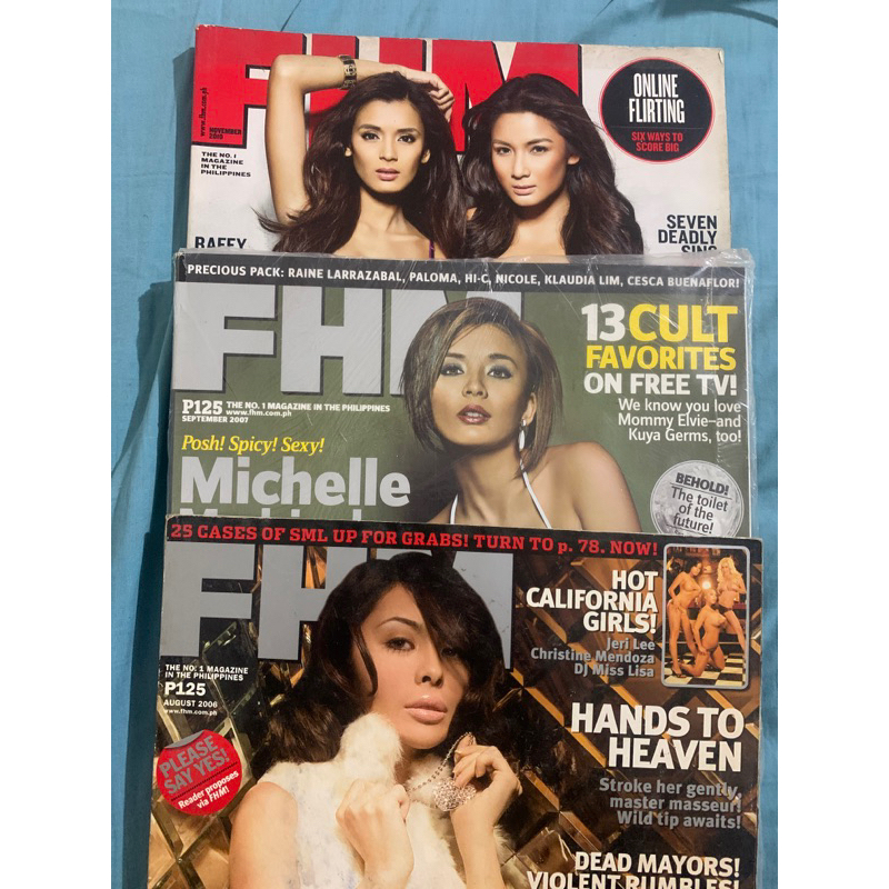 FHM Magazines Pops Fernandez Michelle Madrigal Michelle & Ehra | Shopee ...