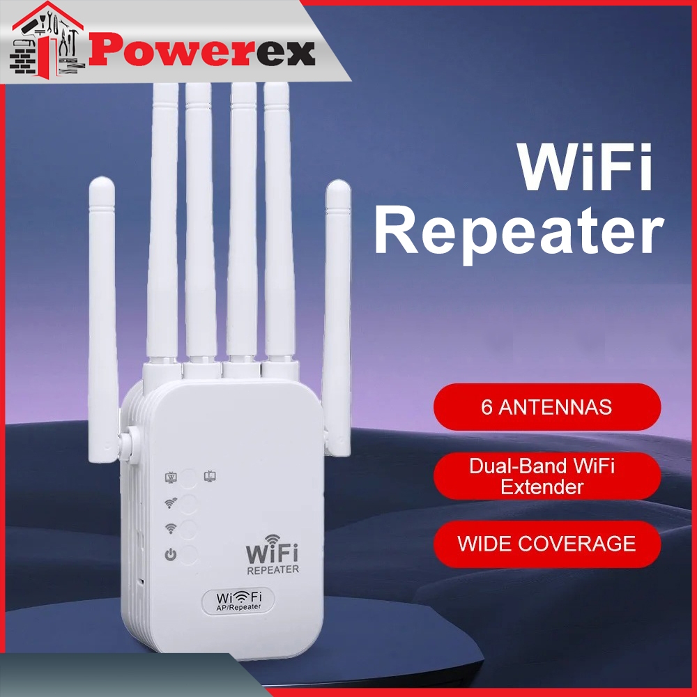 Wireless Repeater Extender Wi-Fi Amplifier WiFi Long Range Signal ...