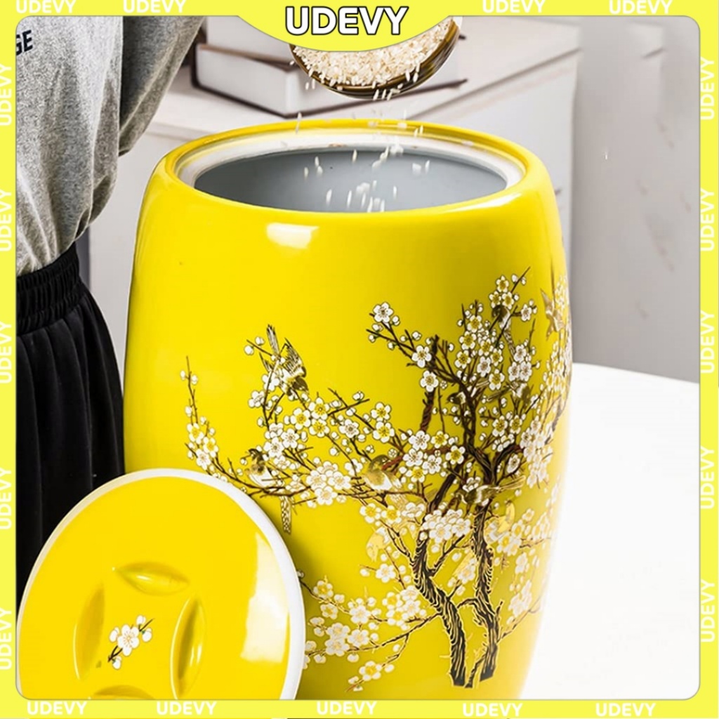 rice storage container 5kg- 25kg/kilos Ceramic airtight porcelain big ...