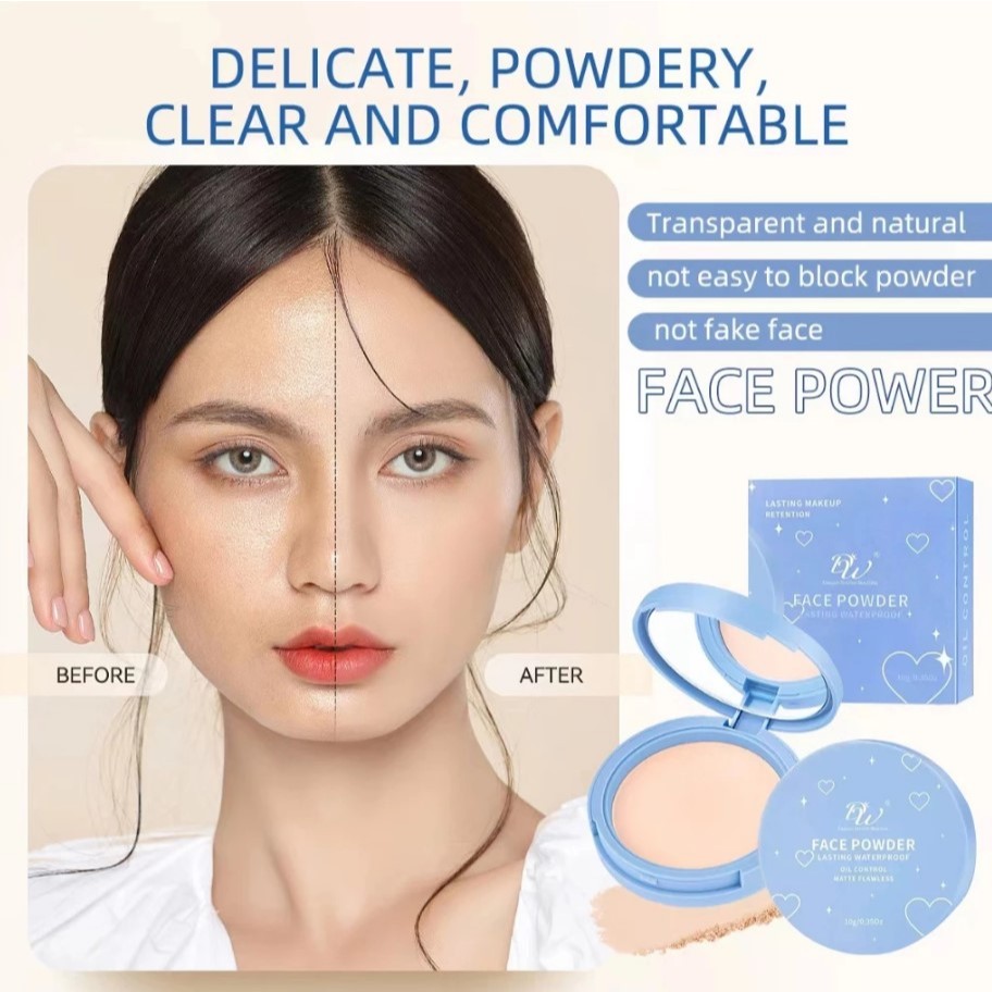 DW Lasting Waterproof Oil Control Matte Flawless Face Pressed Powder 10g | Shopee Philippines