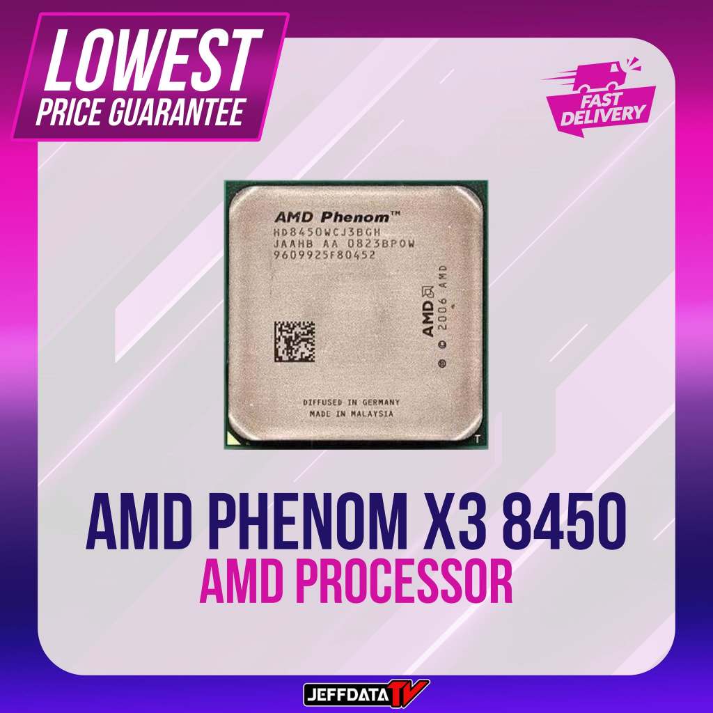 PROCIE PROCESSOR AMD PHENOM X3 8450 2.1 GHZ PROCESSOR ONLY | Shopee ...
