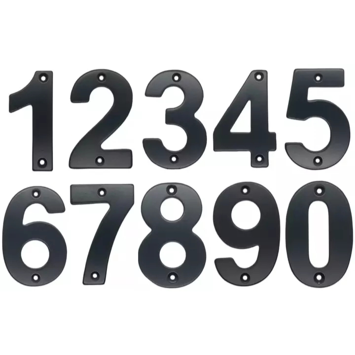 MC | 5 Inches - Black House Number/Letter Sign | Signage | Address ...
