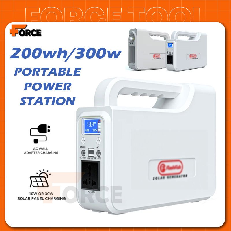 300W 60Hz Solar Generator Solar Panel Power Station Portable Generator ...