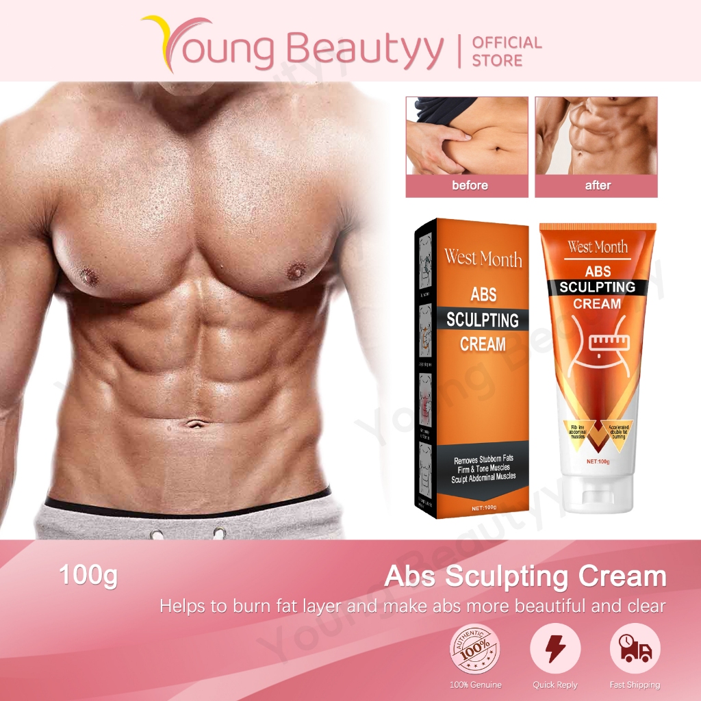 West&Month Abdominal Muscle Cream Belly Burning Strengthening Sweat ...