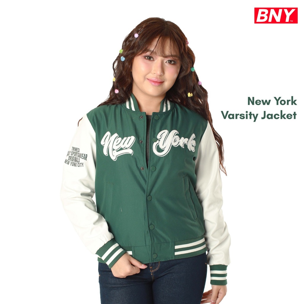 BNY Ladies' New York Varsity Jacket (515) | Shopee Philippines