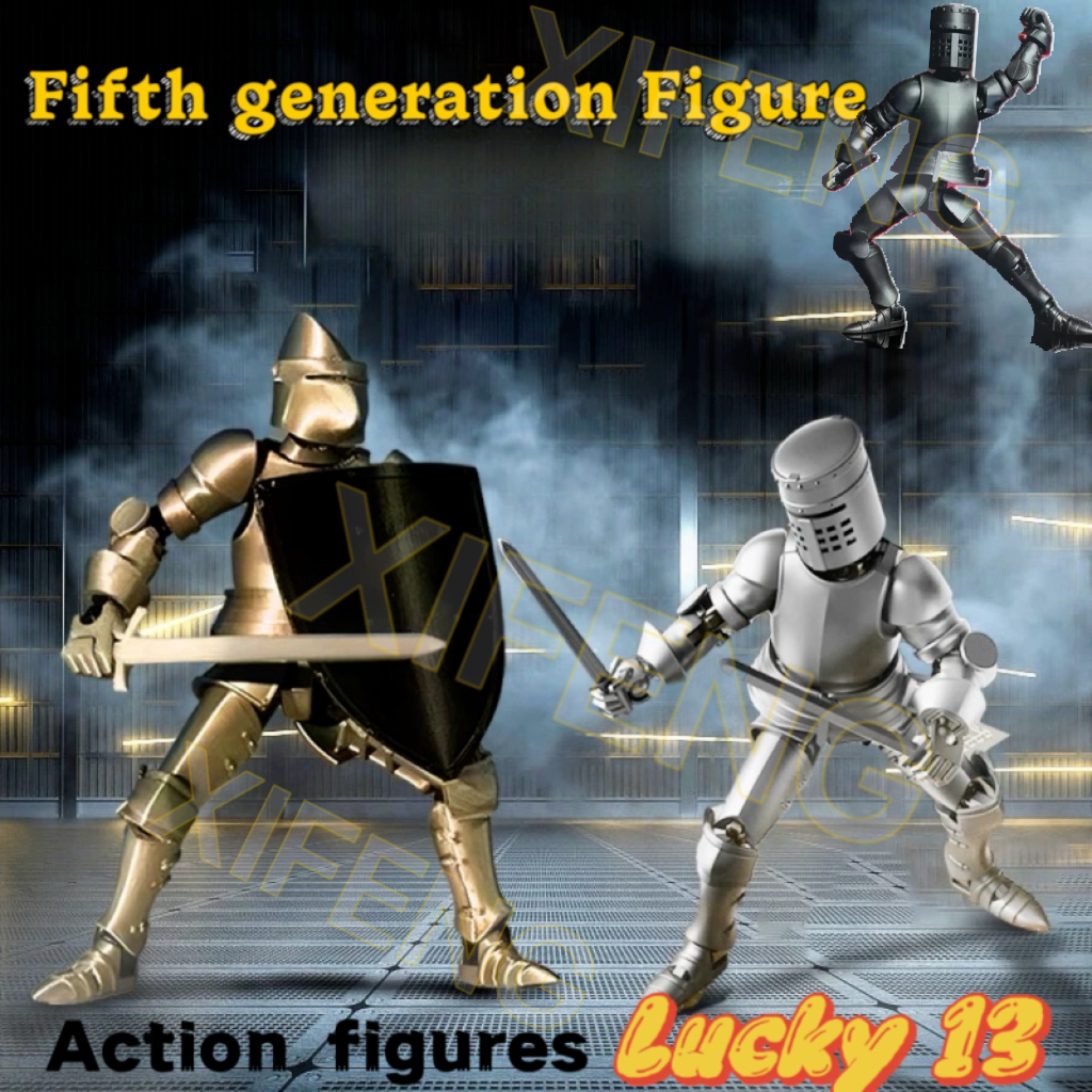 New T13 Medieval knight 3D Printed Lucky 13 Movable Robot Toys Dummy 13 ...