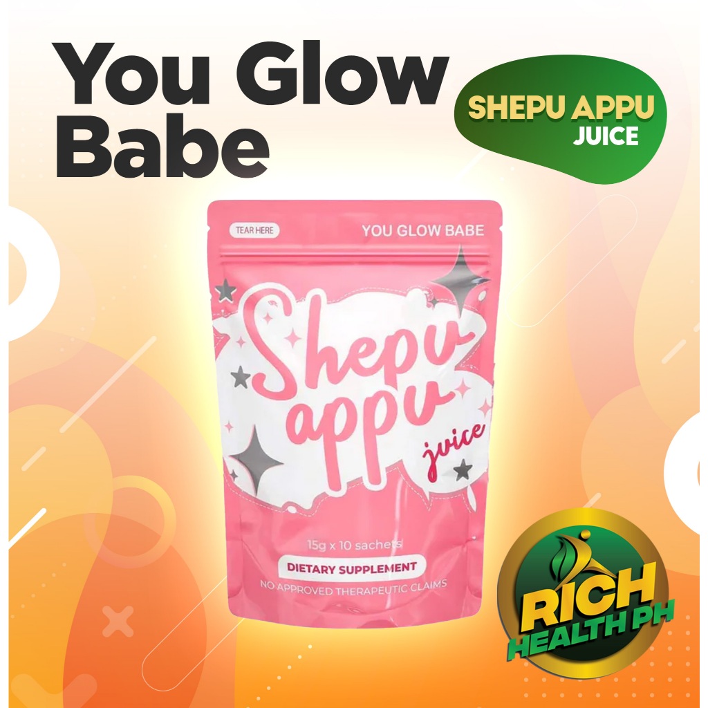 Shepu Appu Juice by You Glow BAbe 10sachets Glutathione | Shopee ...