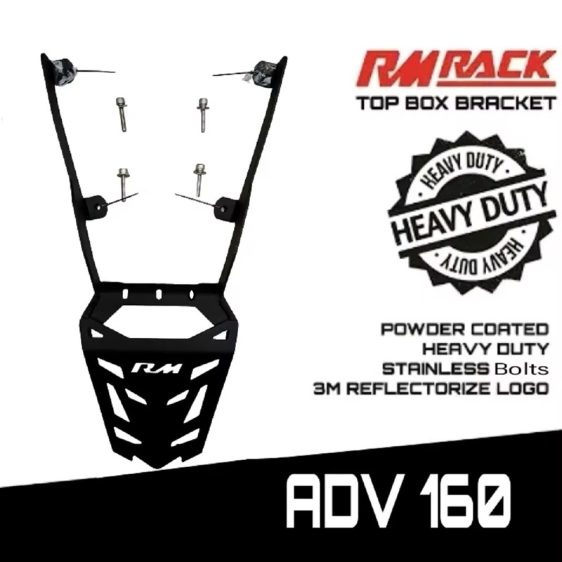ADV 160 RM Rack Stay Stock Grab Heavy Duty Top Box Bracket | Shopee ...