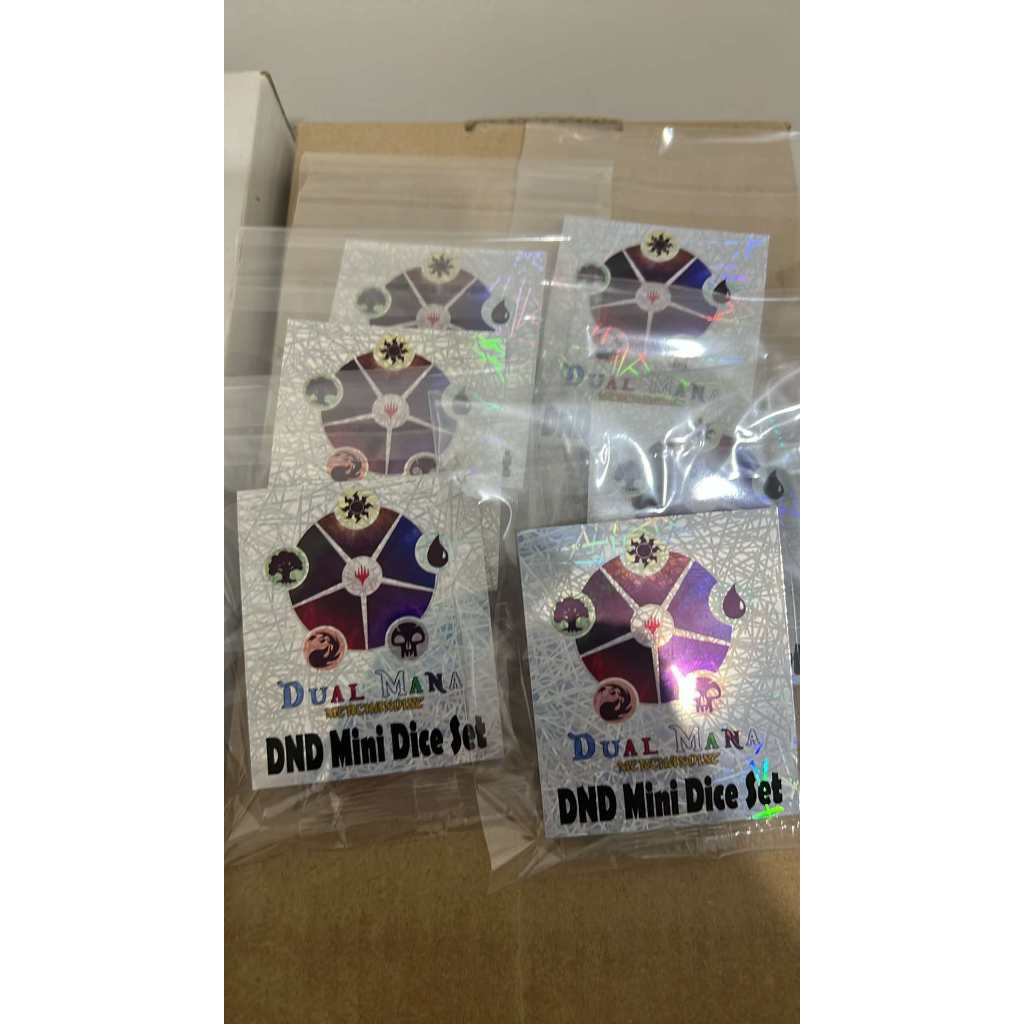TCG Mini Dice Set Mini Small Acrylic Colorful Game Dice Set, Polyhedral ...