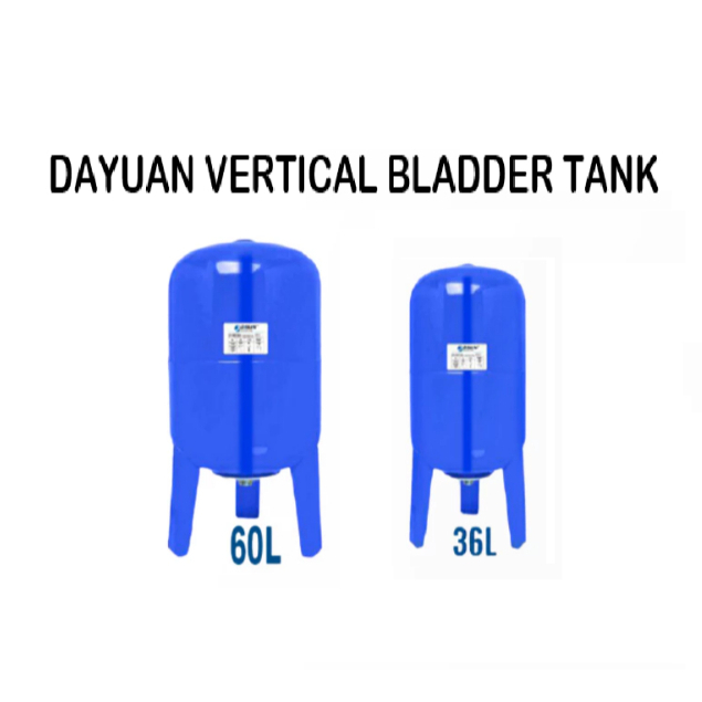 Dayuan 36L/ 60L Vertical Bladder Tank Pressure Water System Diaphragm ...