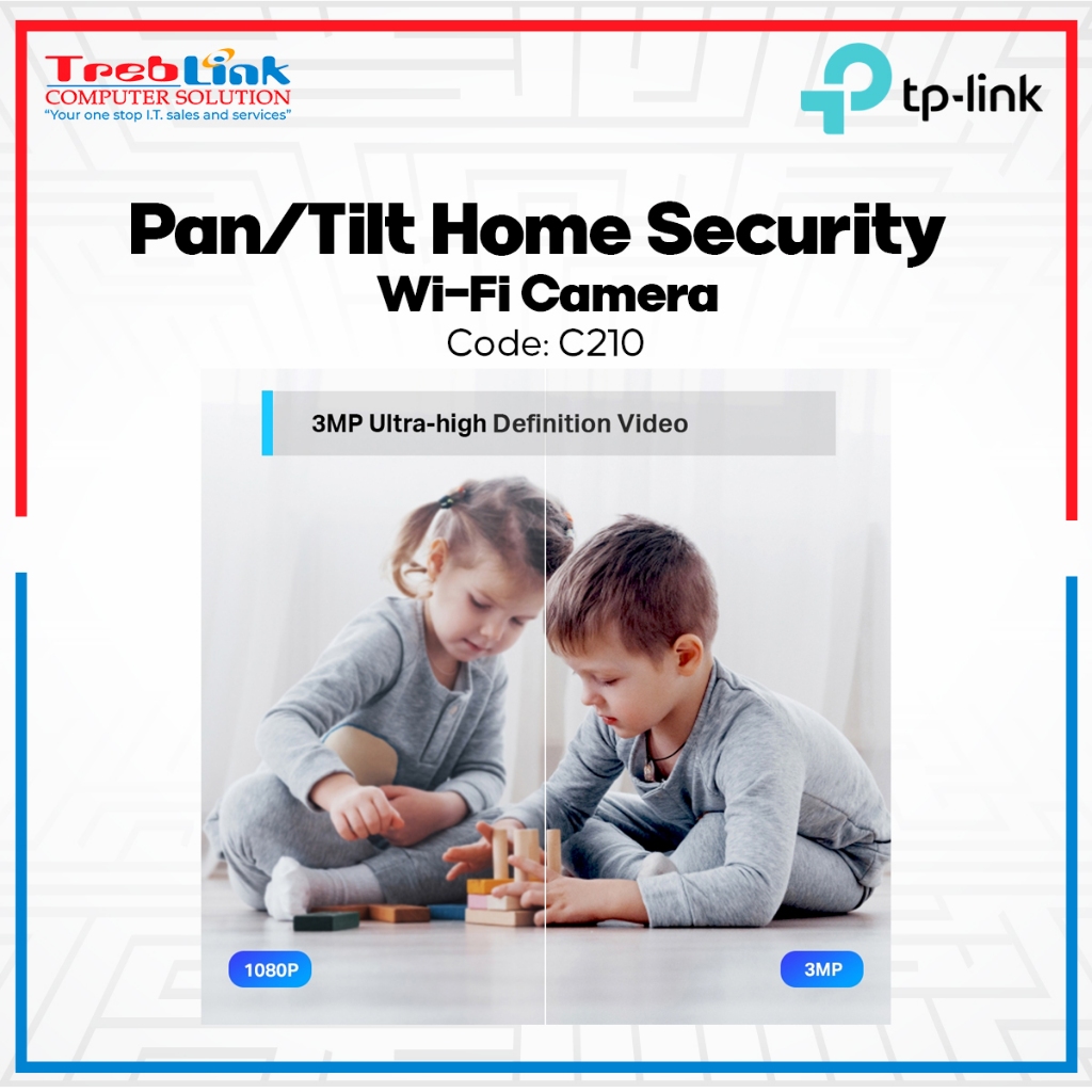 CCTV Tapo C210 Pan/Tilt Home Security Wifi Camera ( Tapo C210) | Shopee ...