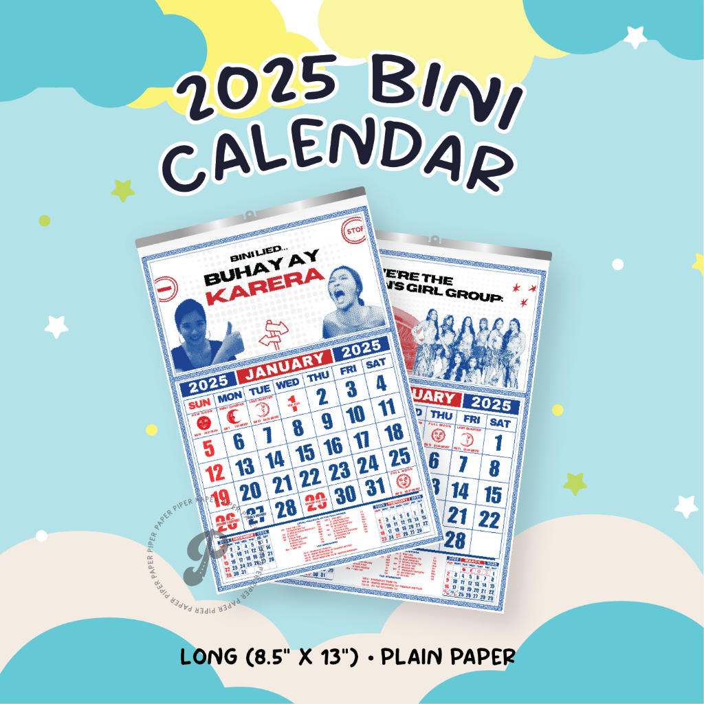 2025 BINI PINOY CALENDAR | Shopee Philippines