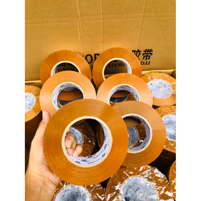 PACKAGING TAPE TAN 100M/200M Tape Big Roll Sealing Tape Long Express ...