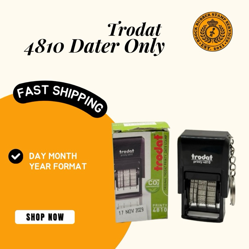 TRODAT 4810 DATER | DATER ONLY | Shopee Philippines