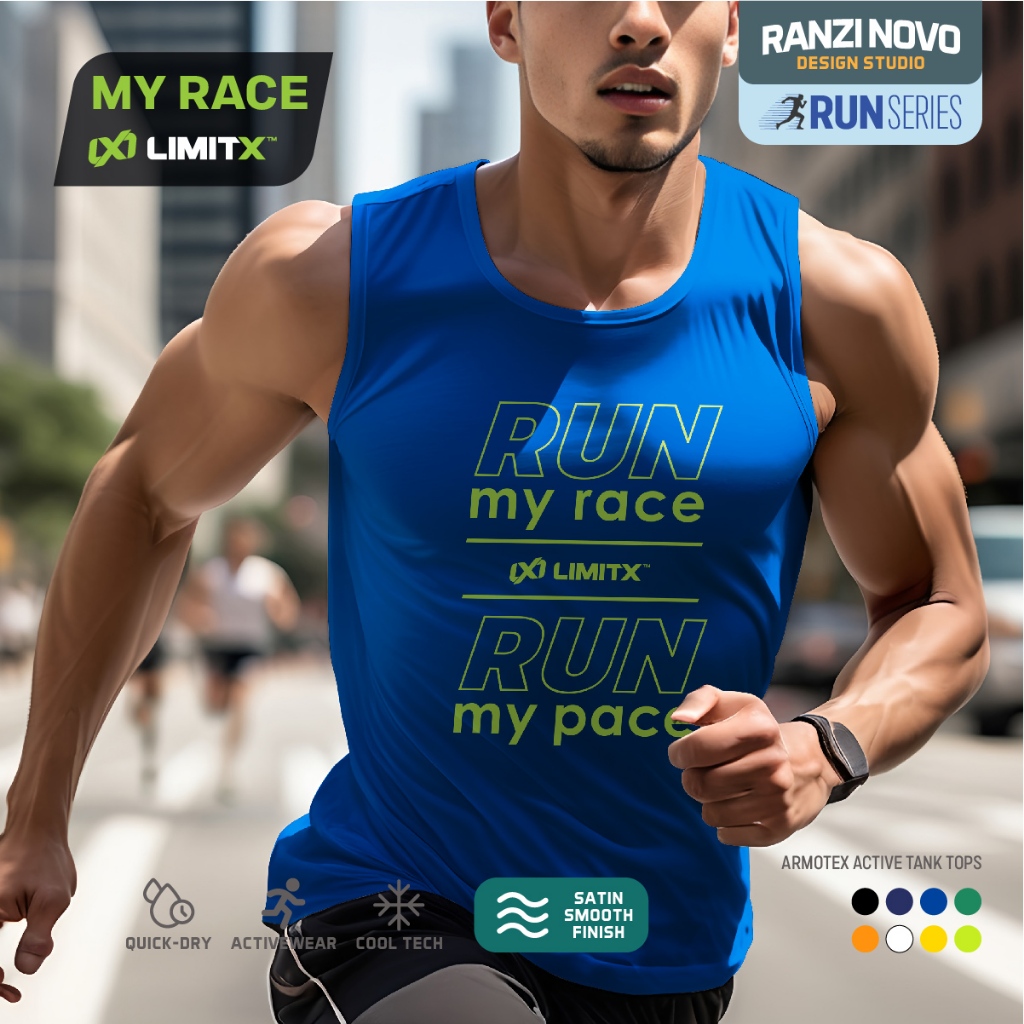 My Race Tank Top - Limitless Drifit Running Singlet Sando Sleeveless ...