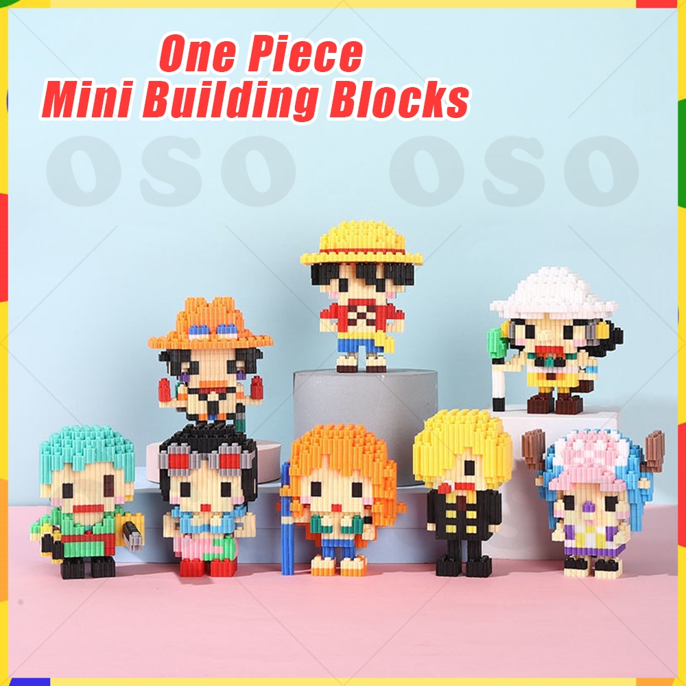 Mini Building Blocks One Piece Luffy Assembly Building Block Toys Mini ...