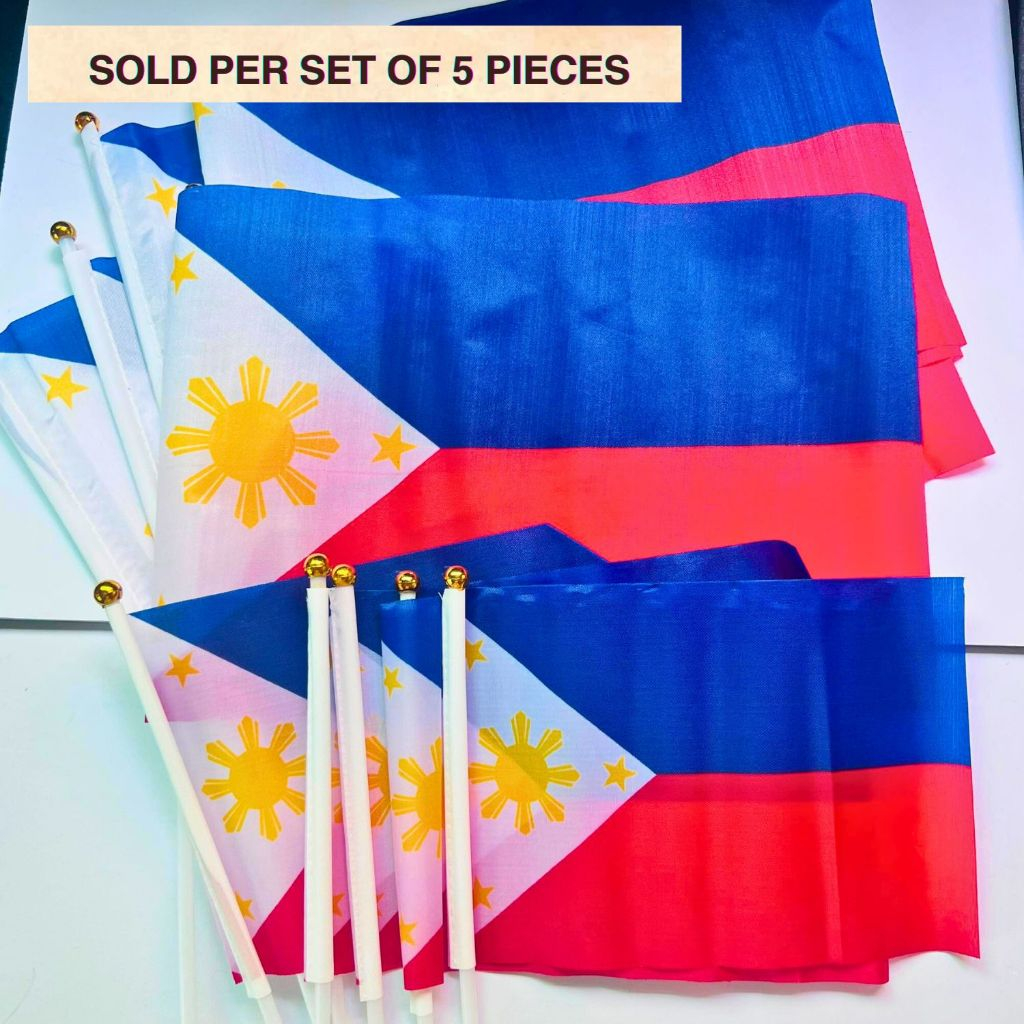 Philippine Flag MINI Nylon / HAND WAVING SMALL FLAG (Available in 2 ...