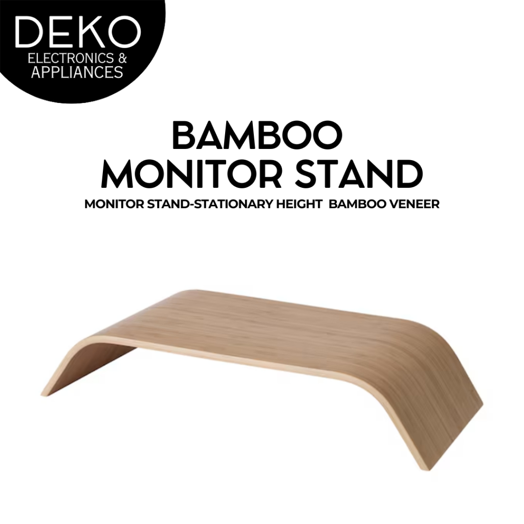 Bamboo Monitor Stand Minimalist Monitor Desk Monitor Stand Stationary ...