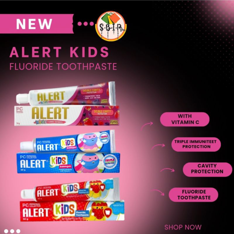 ALERT KIDS FLUORIDE TOOTHPASTE WITH VITAMIN C | Shopee Philippines