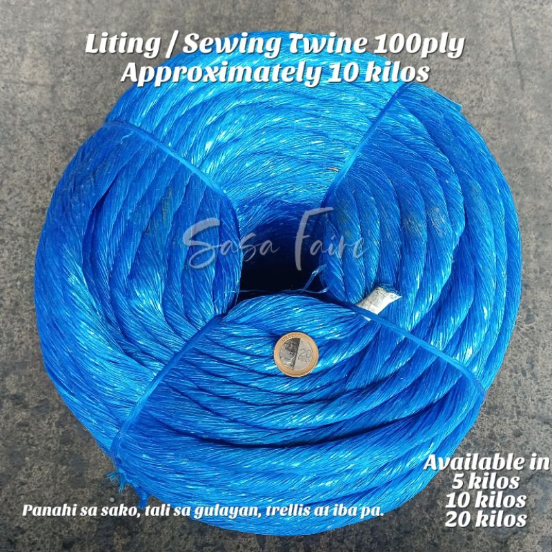 LITING / SEWING TWINE 100PLY 10 KILOS APPROX. LETENG / LETING / PANAHI ...